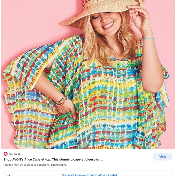 Avon | Tops | New Avon Sheer Woven Capelet With Cami Lining 3x | Poshmark